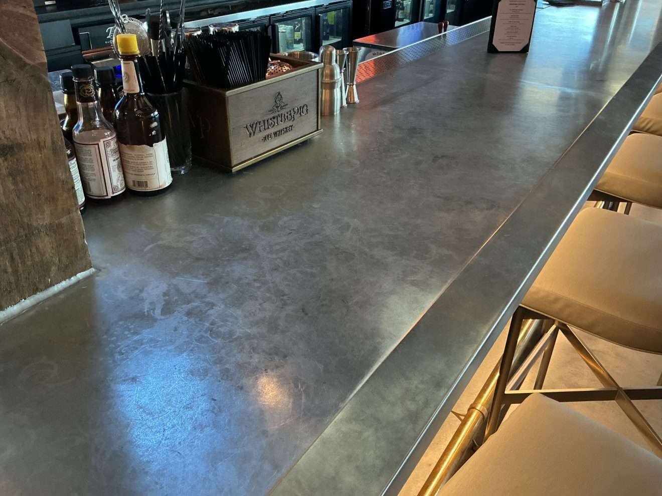 Custom Zinc Kitchen Countertops | Zinc Bar Countertops