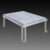 Agape Zinc Top Coffee Table | Modern Metal Coffee Table