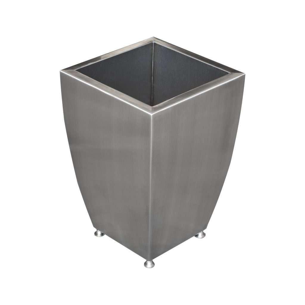 Stainless Steel Curved Planters for Sale | Metal Plant Pots