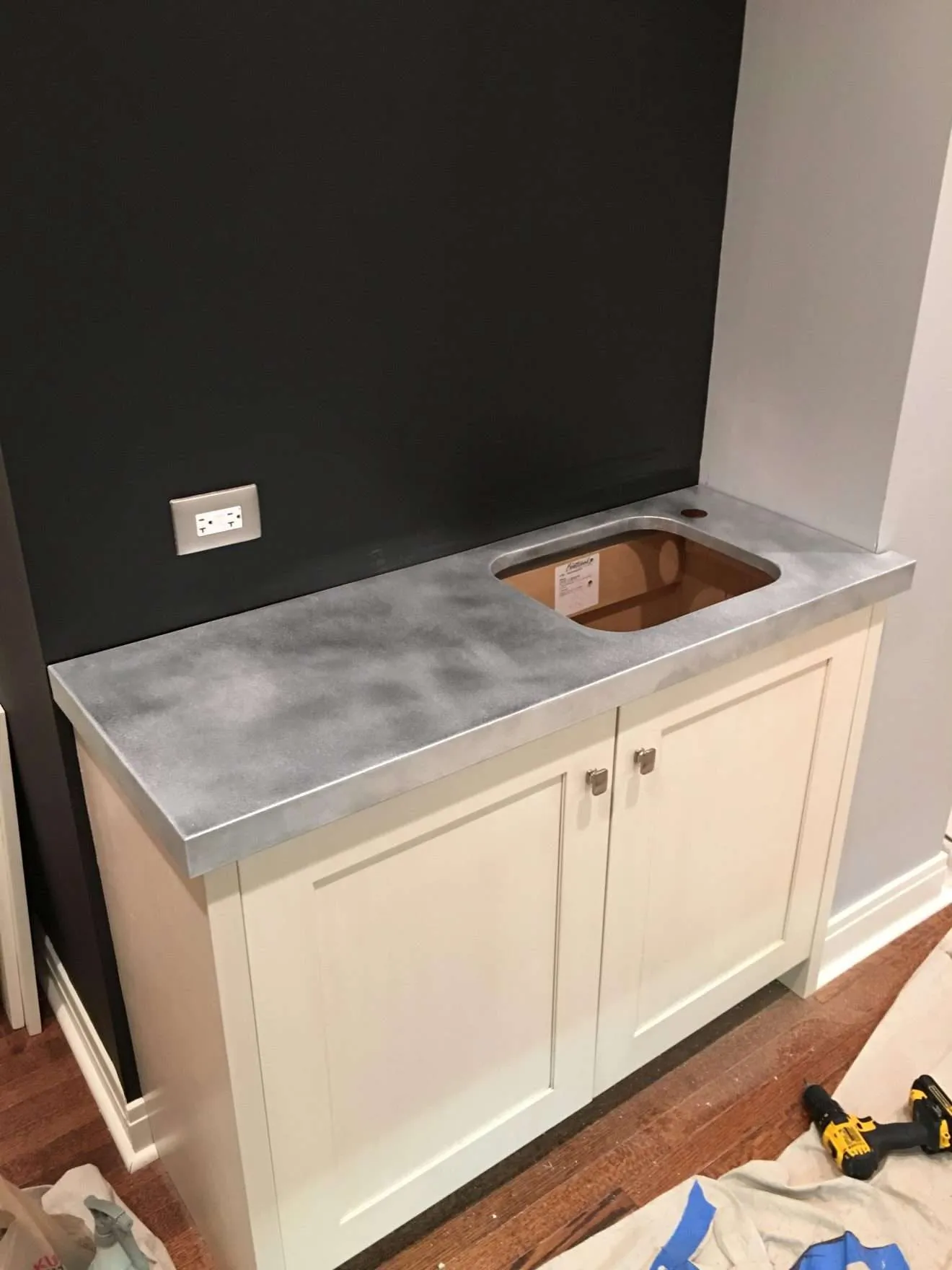 Custom Zinc Kitchen Countertops | Zinc Bar Countertops